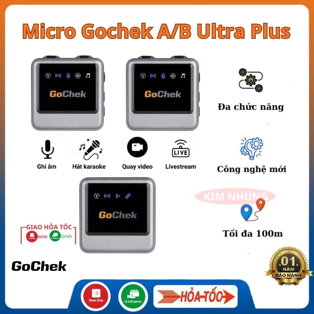 Micro thu âm không dây Gochek A Ultra Plus/ B Ultra Plus - Mic Gocheck ...