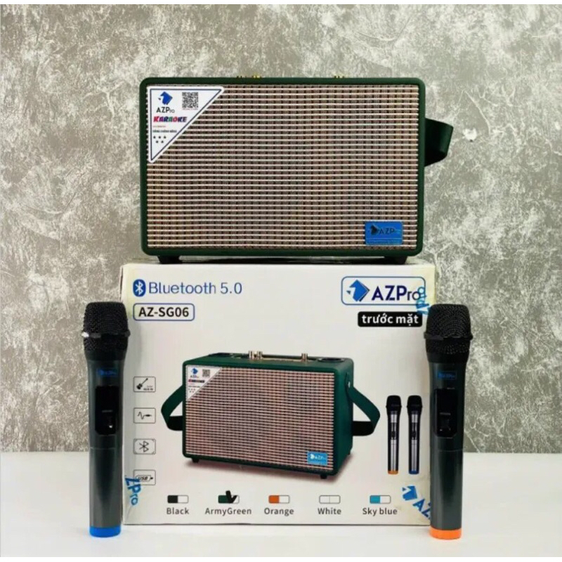 Loa Kéo karaoke AZPRO AZ- SG06 Chất Lượng Cao - sang trọng, bass chắc ...
