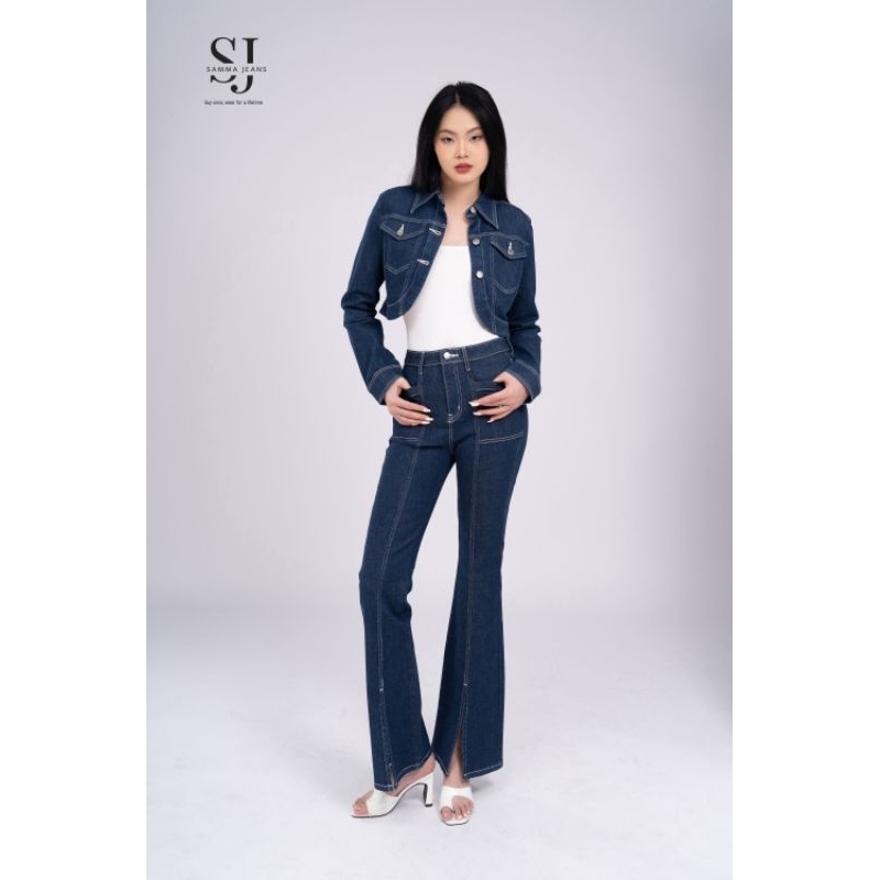 Quần jean kinny xẻ gấu nữ P20, quần bò skinny nữ ôm dáng, vải co giãn ...