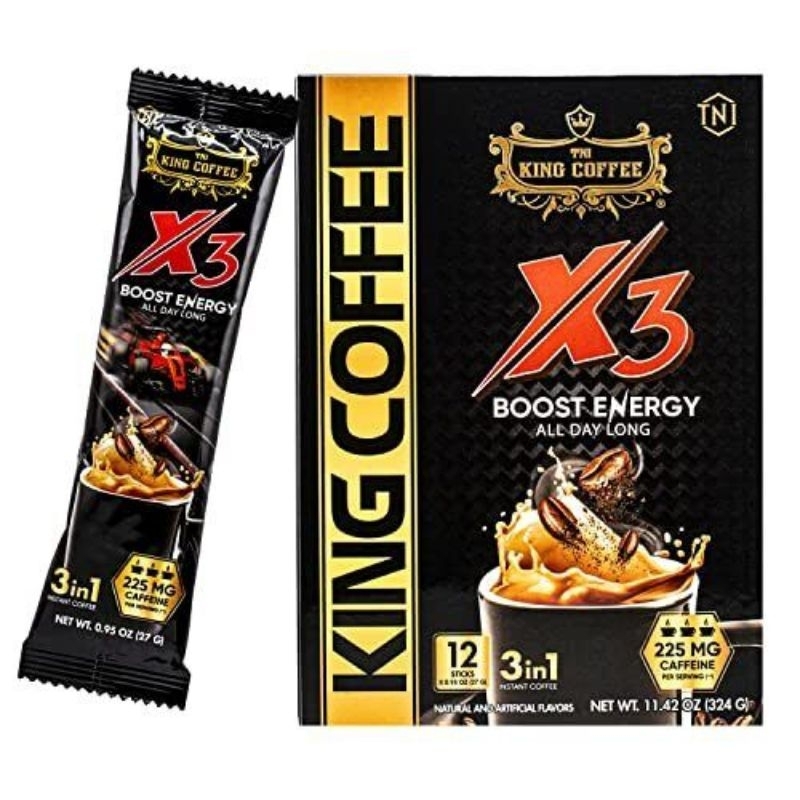 KING COFFEE 3IN1 X3 - Hộp 324 g (12 gói x 27 g) | Shopee Việt Nam
