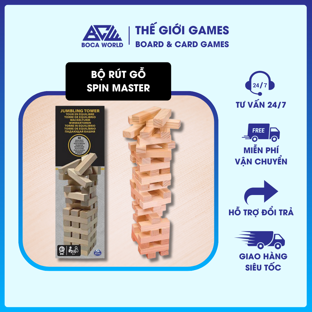 Đồ Chơi Rút Gỗ - Spin Master 48 mảnh ghép làm từ gỗ cao cấp | Shopee ...