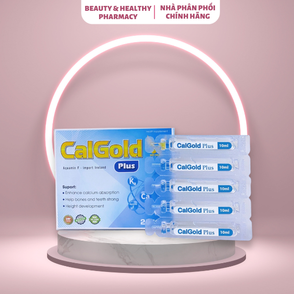 [Chính hãng] Siro canxi CalGold Plus (Hộp/20 ống) | Shopee Việt Nam