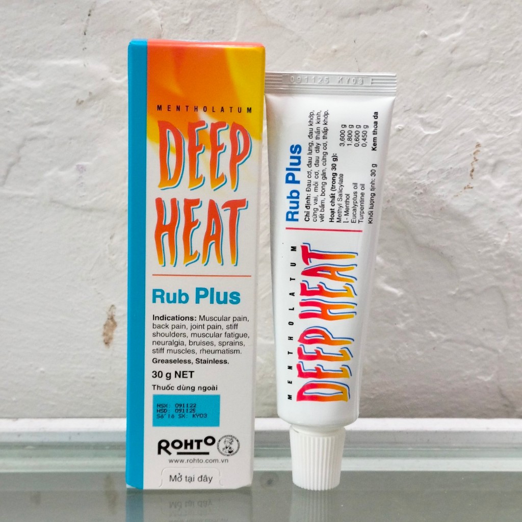 Kem bôi giảm đau Deep Heat Rub Plus tuýp 30g | Shopee Việt Nam