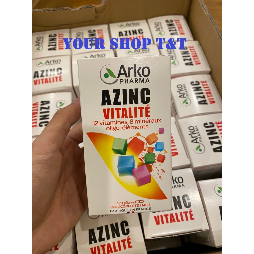 [Hàng Pháp] Viên Uống Bổ Sung Vitamin Và Khoáng Chất Arkopharma Azinc ...