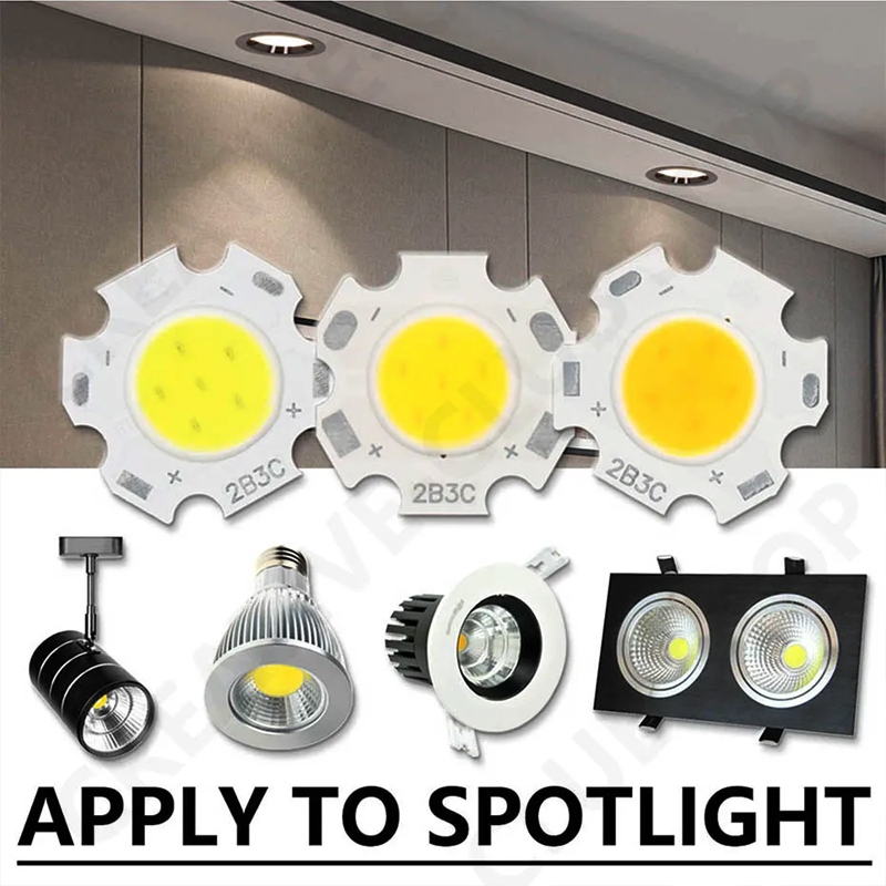 Mắt LED COB, Chip Led CRI>80 công suất 3W/5W/7W/9W/12W/15W/18W/20W, Ánh ...