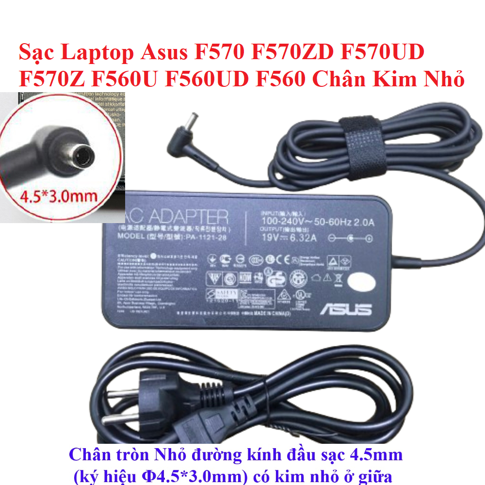 Sạc Laptop Asus F570 F570ZD F570UD F570Z F560U F560UD F560 19V - 6.32A ...