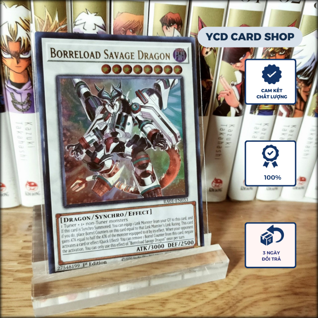 [YCDcardgame] Thẻ bài Yugioh Chính Hãng Borreload Savage Dragon | Shopee Việt Nam