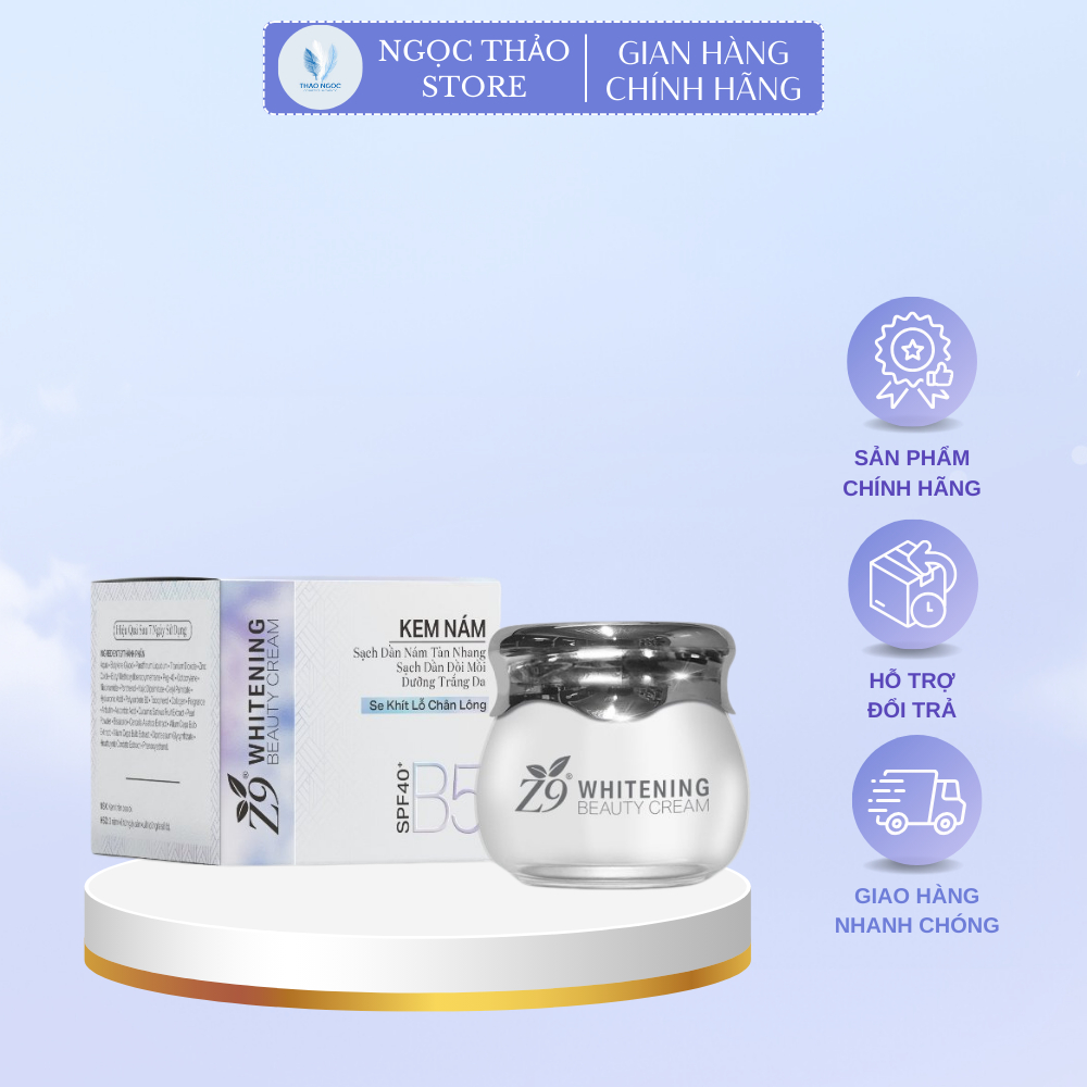 Kem Sạch Nám Da Z9 Dưỡng Trắng Da Se Khít Lỗ Chân Lông 20g | Shopee ...