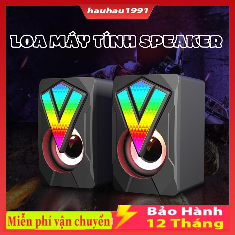 Loa máy tính pc, laptop mini 5.0 Speaker - Loa vi tính mini LED RGB ...