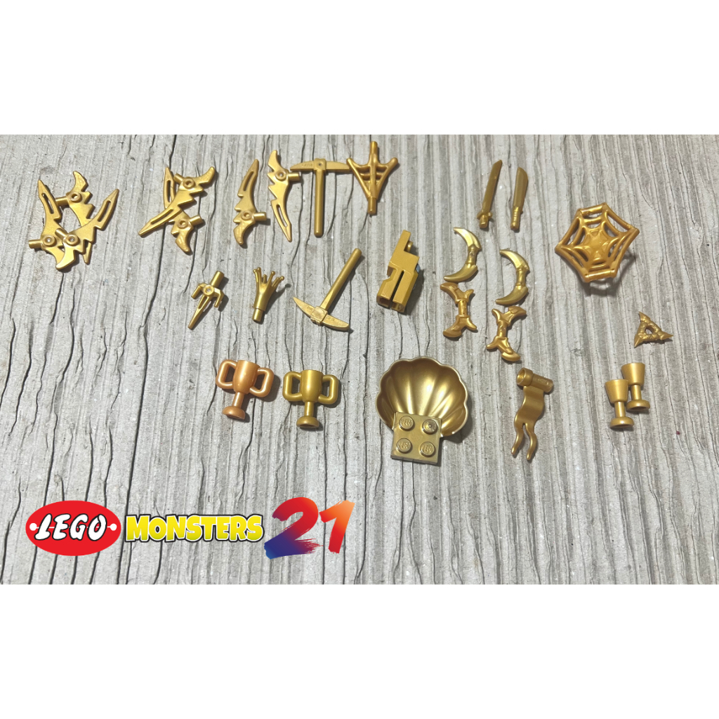 [1 cái]-Lego chính hãng-phụ kiện hình nhân màu ánh vàng - ID 36083e ...