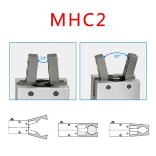 Xy lanh kẹp (SMC) MHC2-6D/MHC2-10D/MHC2-16D/MHC2-20D/MHC2-25D/MHC2-32D/MHC2-40D | Shopee Việt Nam