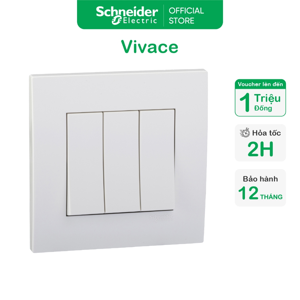 Bộ Công Tắc 1 chiều 16AX dòng Vivace KB31_1_WE_G19 KB31_1_AS_G19 KB32_1 ...
