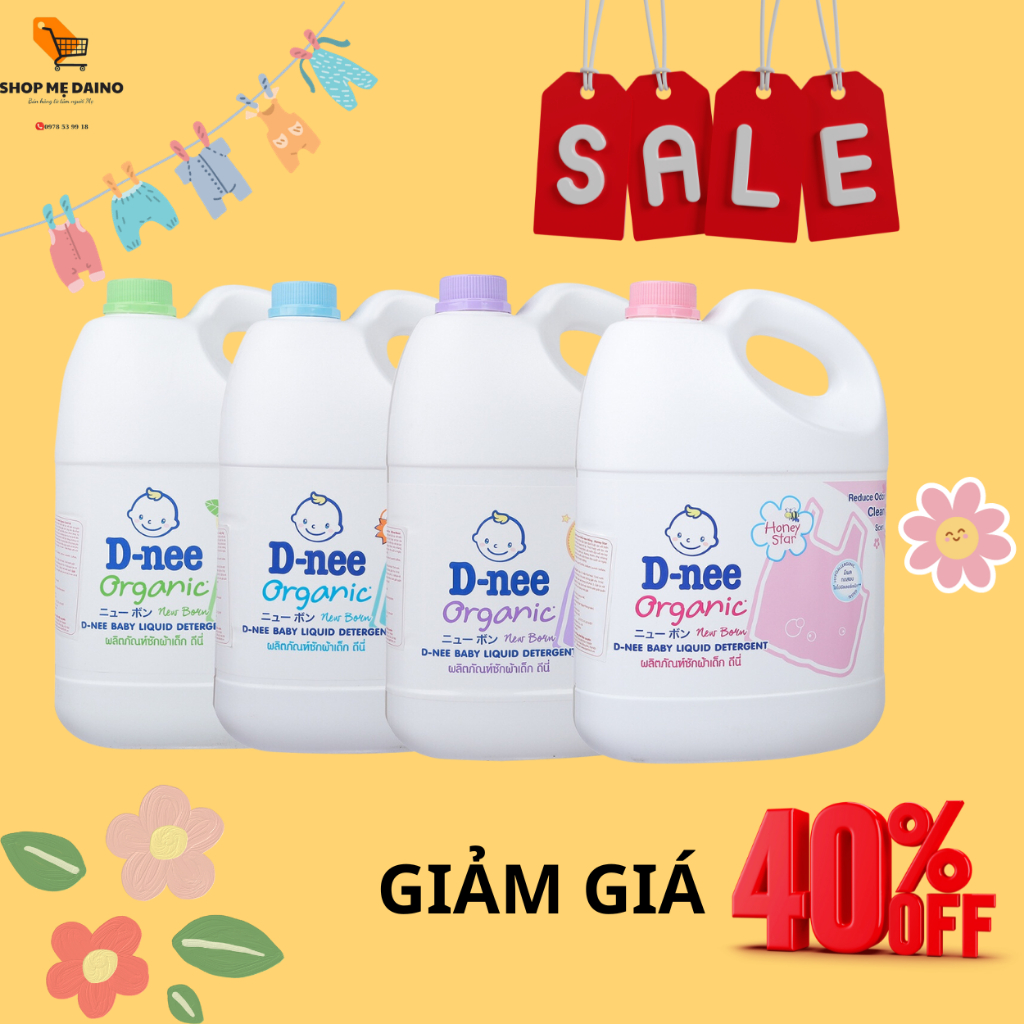 Nước giặt xả quần áo trẻ em Dnee 3000ml chính hãng - shop mẹ Daino ...