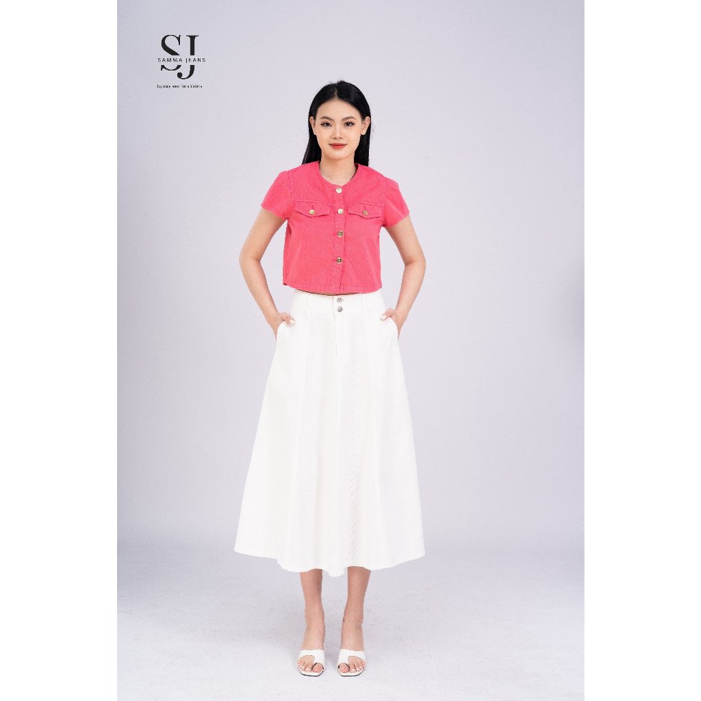 Chân Váy Jean Dáng Xòe Dài V4_Váy bò dáng dài chuẩn phom, mẫu mới nhất ...