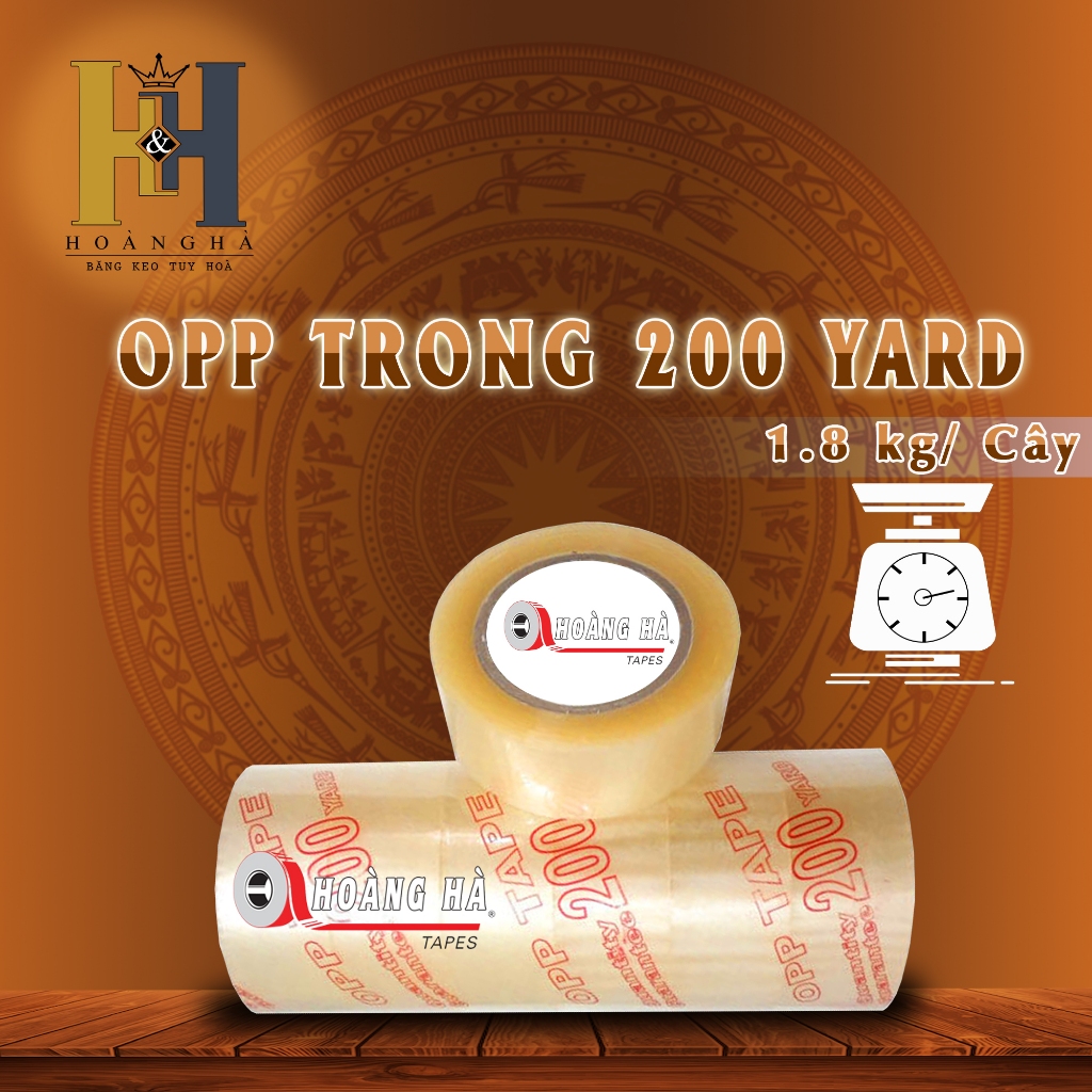 Băng Keo OPP Trong & Đục 200 yard - 1,8kg/ Cây, lõi giấy 6mm | Shopee Việt Nam