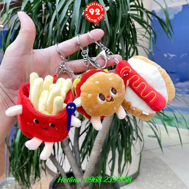 Móc khoá thú bông treo balo, cặp sách, túi xách, quà lưu niệm, quà tặng ...
