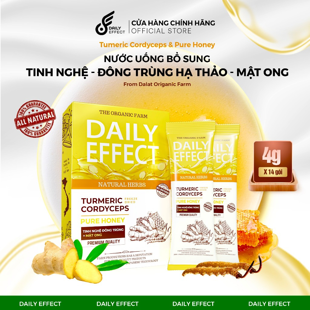 Nước Uống Bổ Sung Tinh Nghệ - Đông Trùng Hạ Thảo - Mật Ong Daily Effect ...