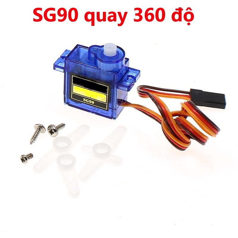 Thiết Bị Lái Servo SG90 MG90S, Động Cơ SG90 MG90 góc quay 180, 360 độ xe đẩy trực thăng, robot ...