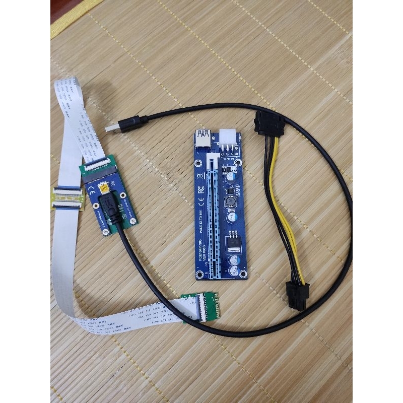Bộ Egpu mini pcie riser lắp vga cho laptop (có adapter cổng NGFF ...