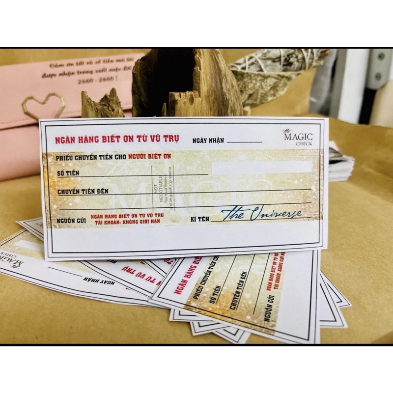 Tấm Séc nhiệm màu| the magic check | Shopee Việt Nam