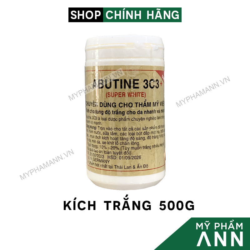 Kem Kích Trắng Abutine 3C3 Super White Chính Hãng 500g | Shopee Việt Nam