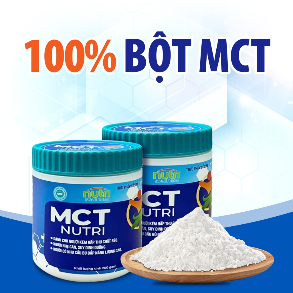 Bột Bổ Sung Chất Béo Lành Mạnh MCT NUTRI Cho Người Kém Hấp Thu Chất Béo, Người Nhẹ Cân (Hộp 200g ...