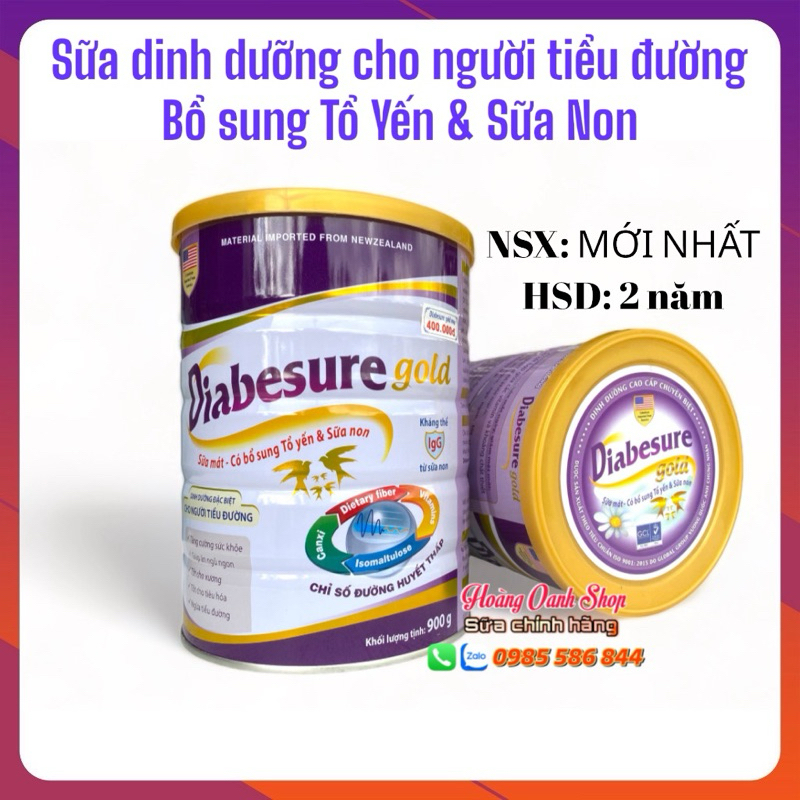 Sữa cho người tiểu đường - Diabesure gold 900g - Sữa dinh dưỡng cho ...