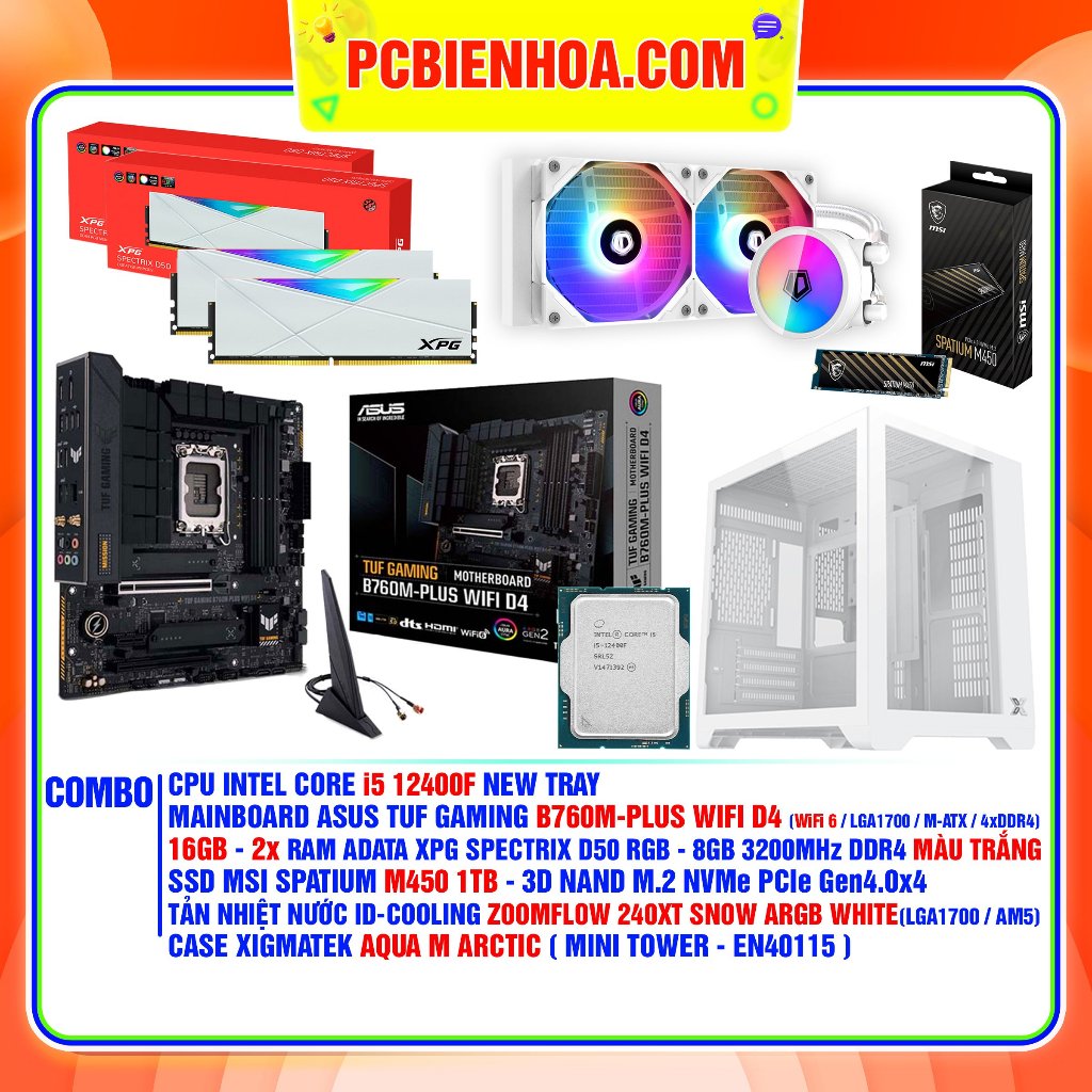 Combo máy tính -I5 12400F- B760M- 16G- 1T -36T | Shopee Việt Nam