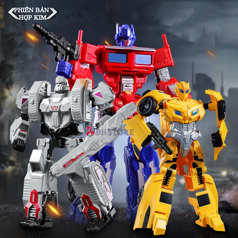 Đồ chơi robot phiên bản hợp kim mới chiến binh optimus,ong hoàng gia,xe ...
