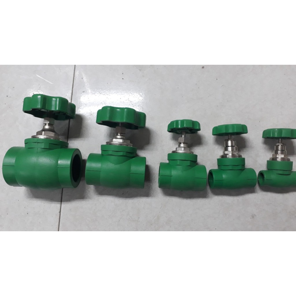 (sino)Van Chặn Ống Nhiệt PPR Sino 20, 25, 32 Van Cửa, Van hàn nhiệt PPR cửa mở 100%,Van chặn PPR ...