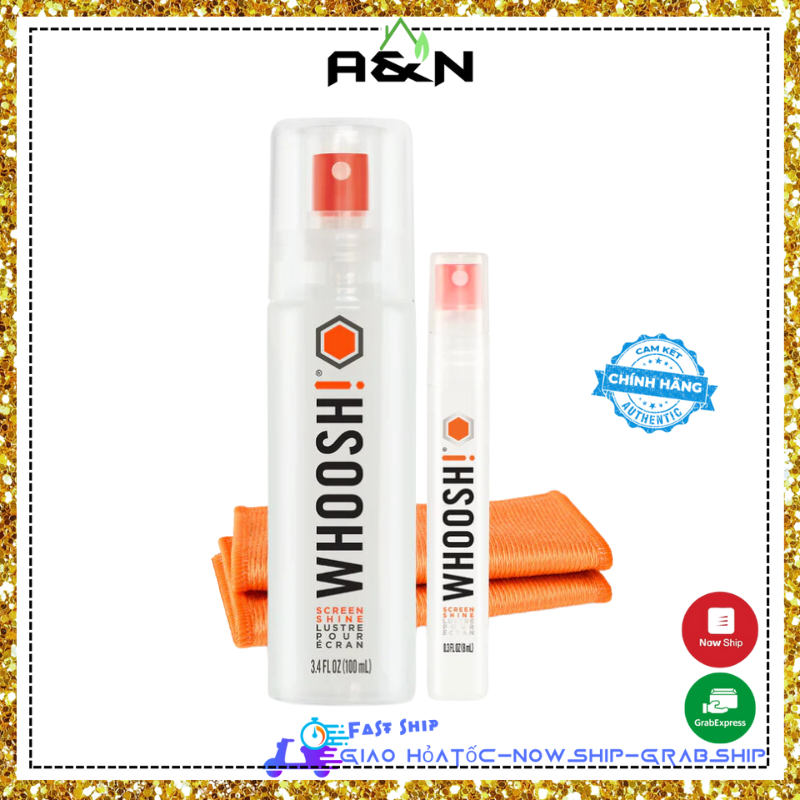 2 chai WHOOSH nước lau vệ sinh màn hình mắt kính cao cấp - 108ml | Shopee Việt Nam