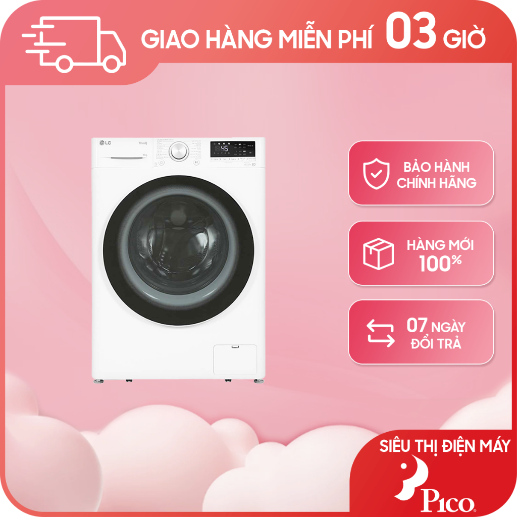 Máy giặt LG AI DD Inverter 10 kg FV1410S4W1 | Shopee Việt Nam