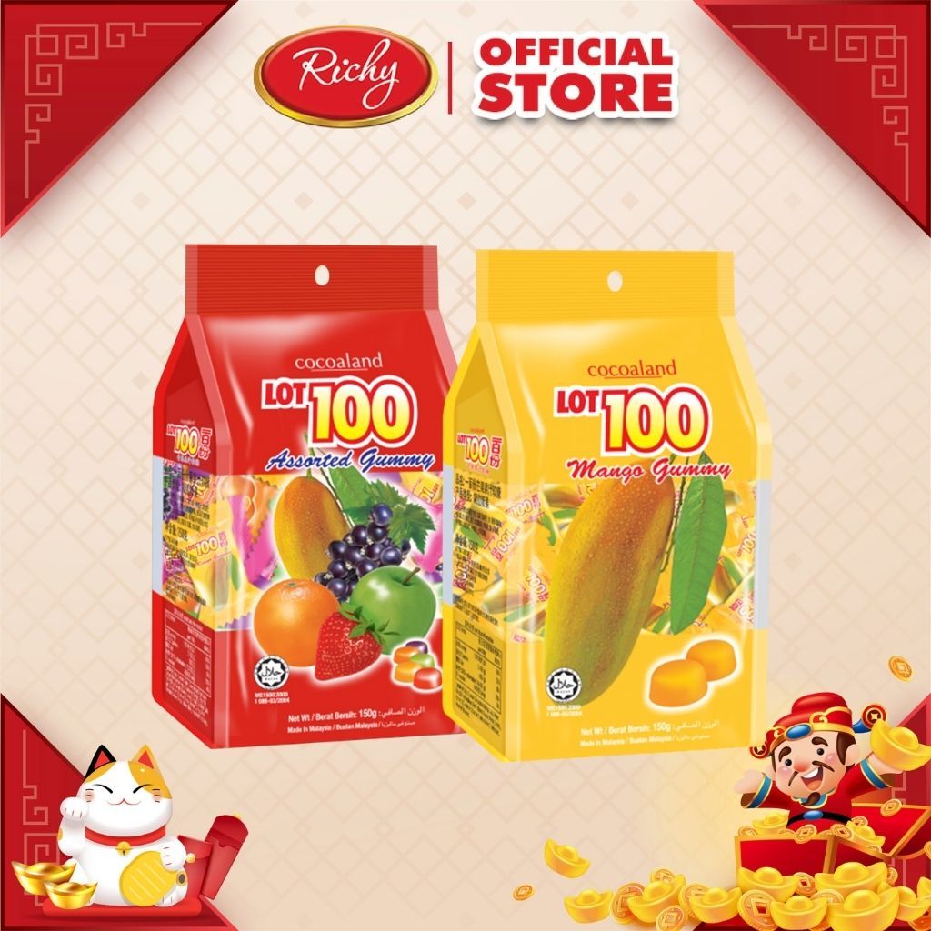 Kẹo dẻo trái cây LOT 100 Richy vị xoài/ tổng hợp | Shopee Việt Nam