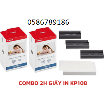 Combo 2 hộp giấy và mực in ảnh Canon KP108 CHÍNH HÃNG | Shopee Việt Nam