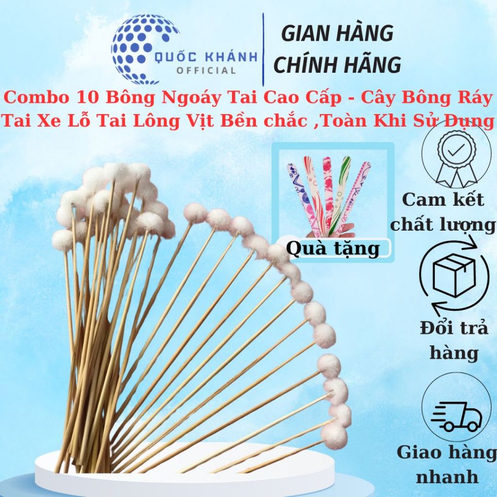 Combo 100 Bông Ngoáy Tai Cao Cấp - Cây Bông Ráy Tai- Bông Ngoáy Tai Xe ...