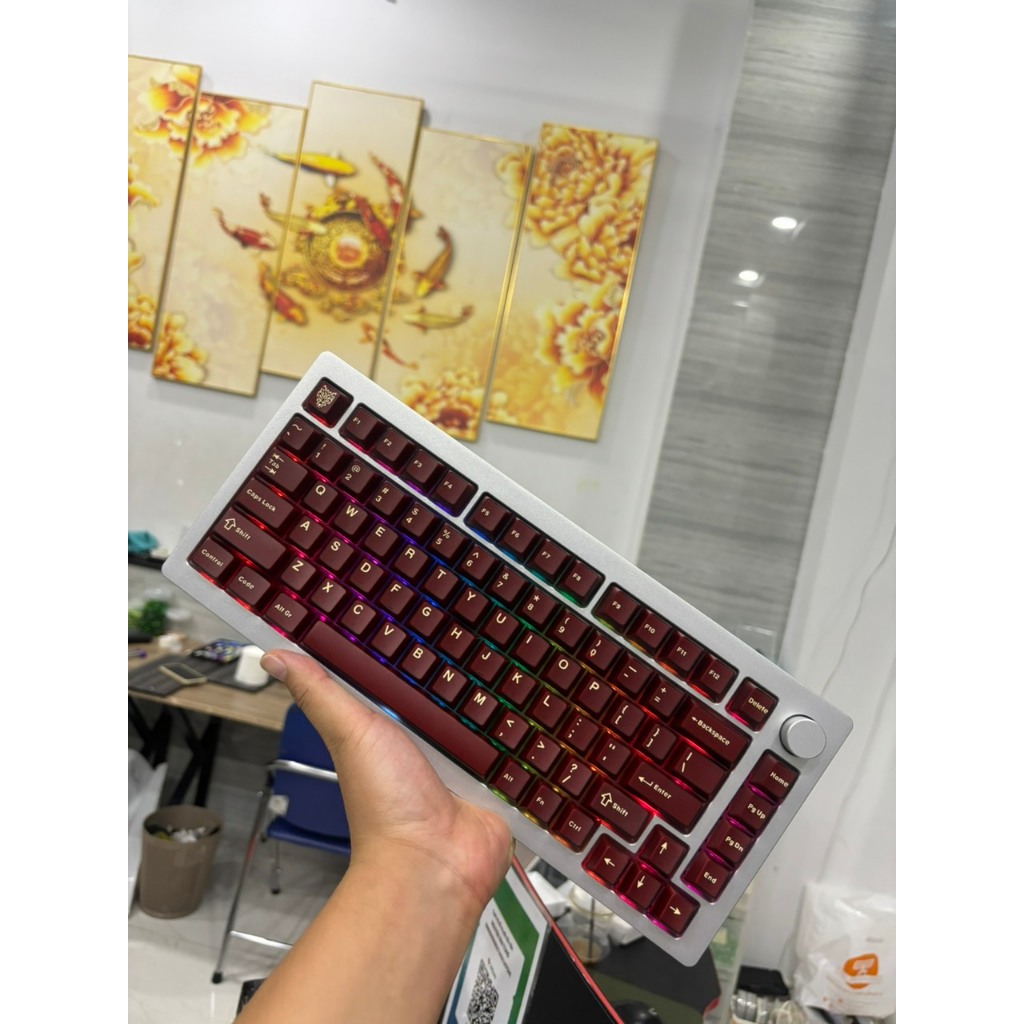 Bàn phím cơ Monsgeek M1W / M1W-SP / M1 3MODE Nhôm CNC đã mod tungcustom ...