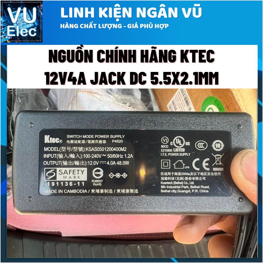 Nguồn Adapter KTEC 12V4A DC5.5x2.1MM | Shopee Việt Nam