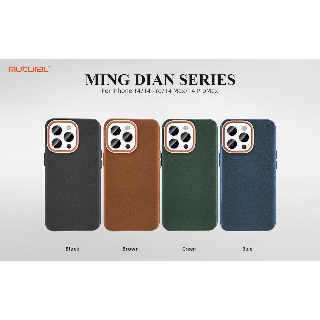 [ CHÍNH HÃNG ] Ốp lưng da MUTURAL mềm mịn viền camera sáng bóng cho ip ...