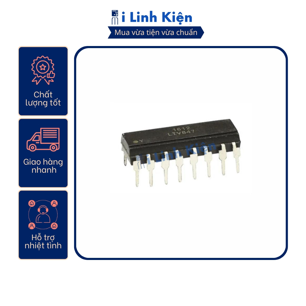 Ic quang LTV847 DIP-16 chính hãng LiteOn ( tương đương PC847 ) | Shopee ...