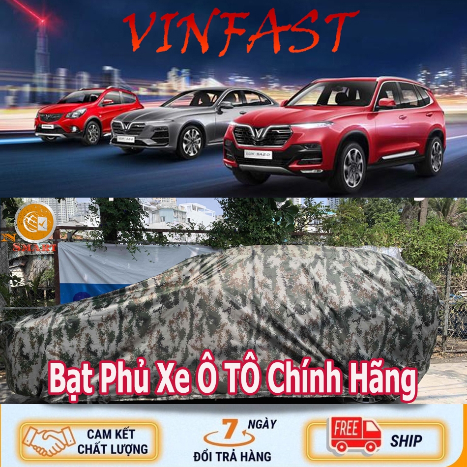 Bạt Phủ Xe Hãng VINFAST: VF3, VF5, VF6, VF7, VF9, VF8 Fadil, Lux SA2, Lux A2, VF e34 vải dù ...
