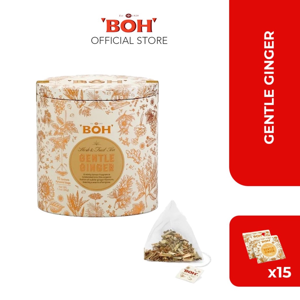 TRÀ GỪNG GENTLE HIỆU BOH - BOH SPA INFUSIONS GENTLE GINGER (15's) | Shopee Việt Nam