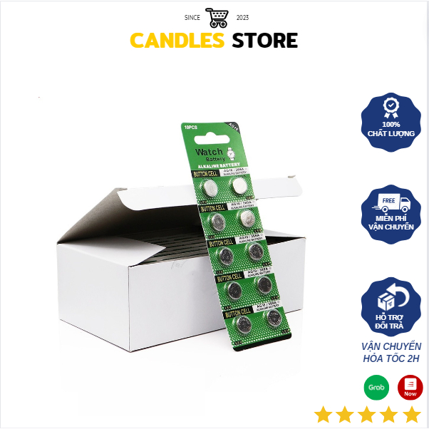 Pin cúc áo AG10|LR1130 thay thế cho nến điện tử mini | Shopee Việt Nam