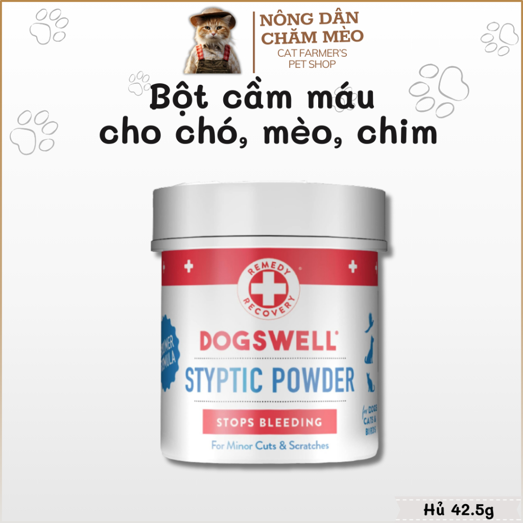 Bột cầm máu DOGSWELL STYPTIC POWDER cho chó/mèo/chim (USA) | Shopee ...