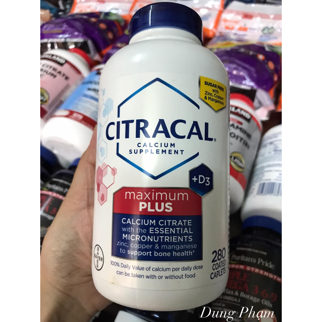 Viên uống bổ sung Canxi Citracal Maximum Calcium Citrate +D3 280 viên ...
