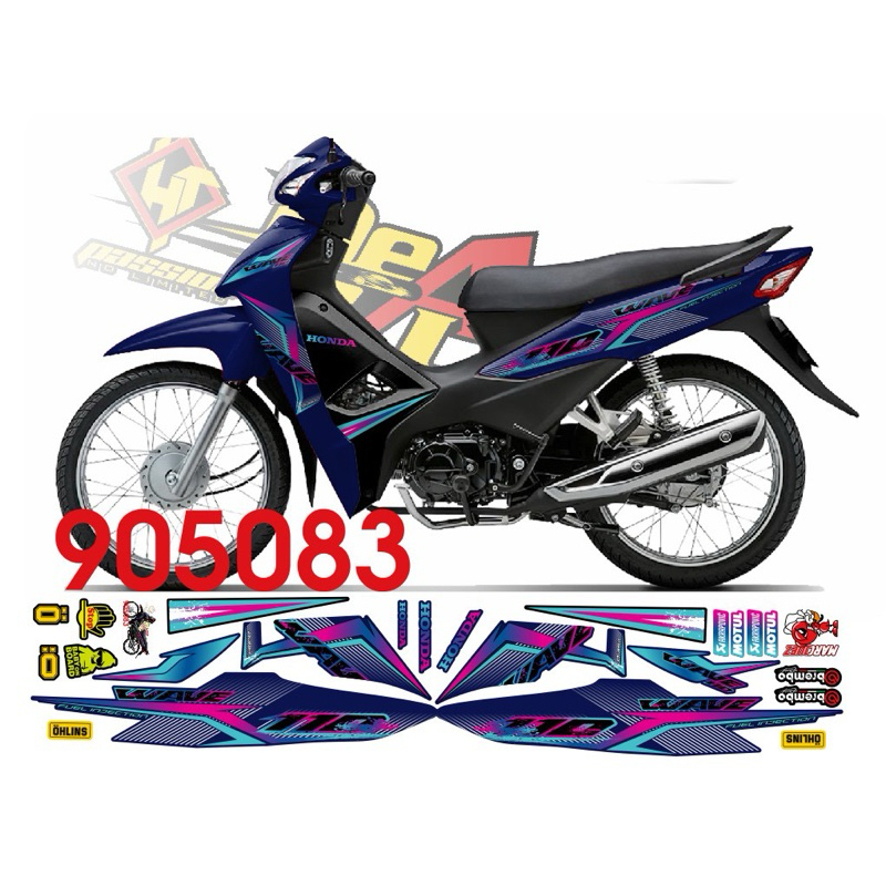 Tem Rời Wave 110 mẫu mới 2024 (905083) Tem 4 lớp chống nước | Shopee ...