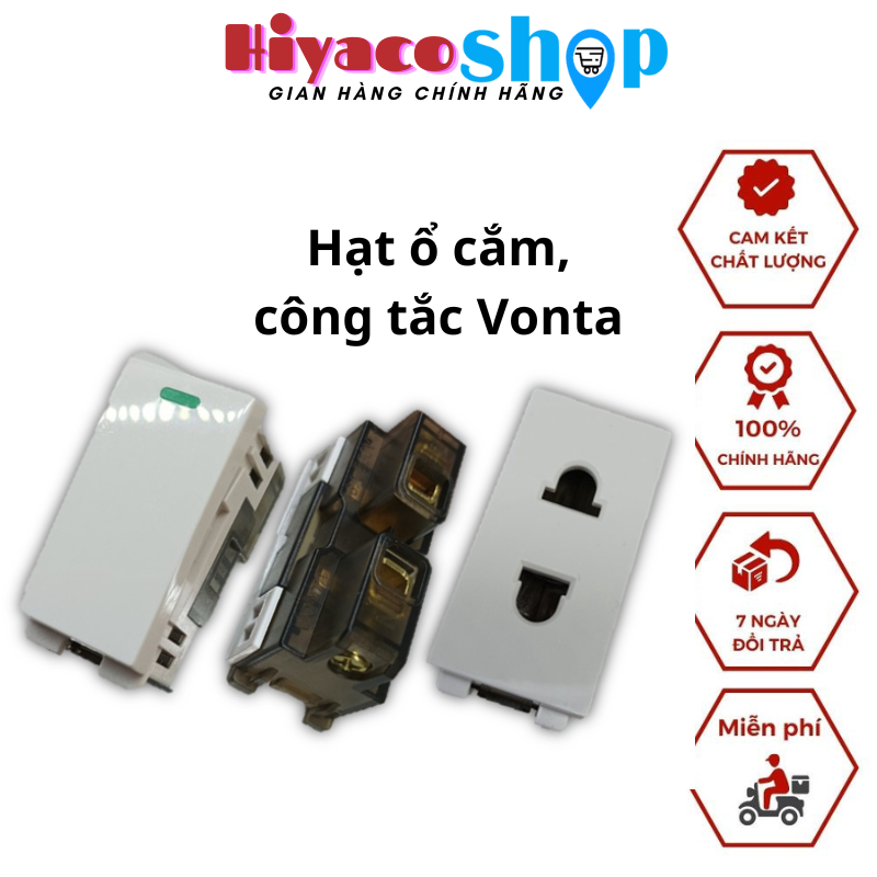 Hạt ổ cắm công tắc điện Vonta | Shopee Việt Nam