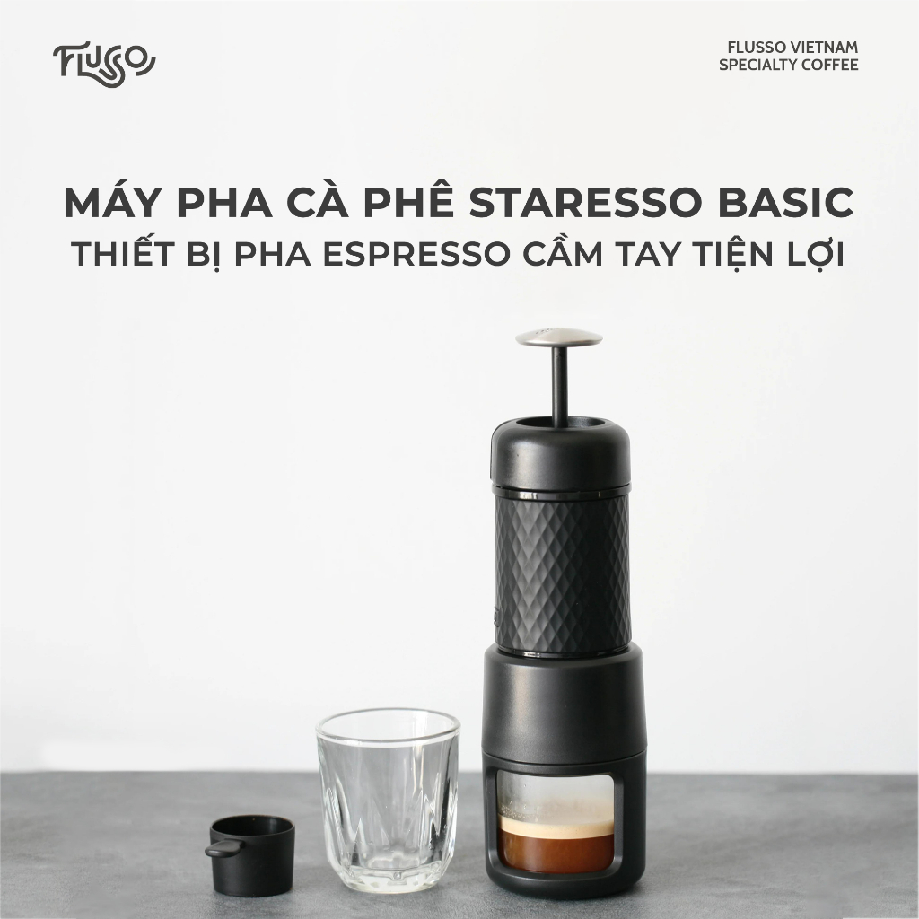 Máy Pha Cà Phê STARESSO BASIC - Thiết bị pha espresso cầm tay tiện lợi ...