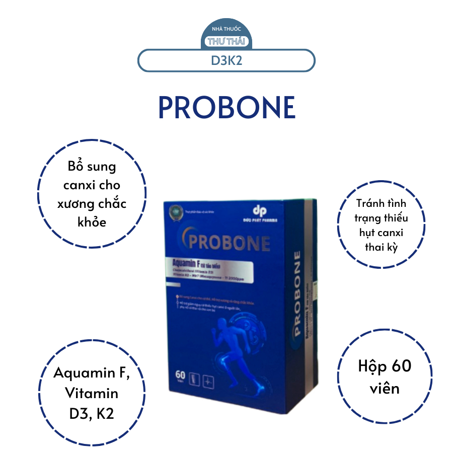 Probone - Bổ sung 800mg canxi hữu cơ cho trẻ vị thành niên, phụ nữ có ...