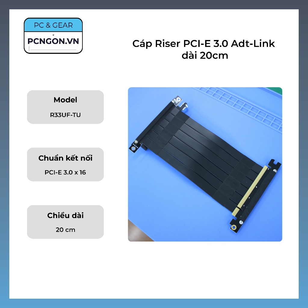 [PCNGON] Cáp Riser PCI-E 3.0 Adt-Link dài 20cm | Shopee Việt Nam