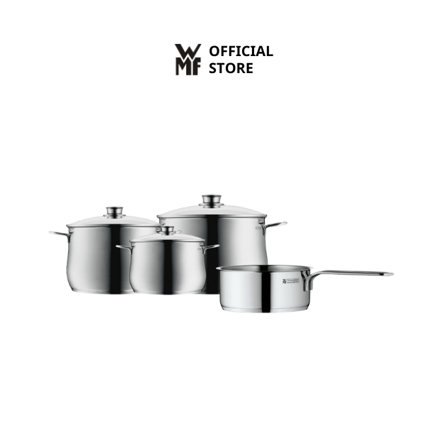 [Combo] Bộ Nồi WMF DIADEM PLUS 3 Món và Quánh WMF Mini Sortiment Saucepan 14cm, Đáy Từ 3 Lớp ...